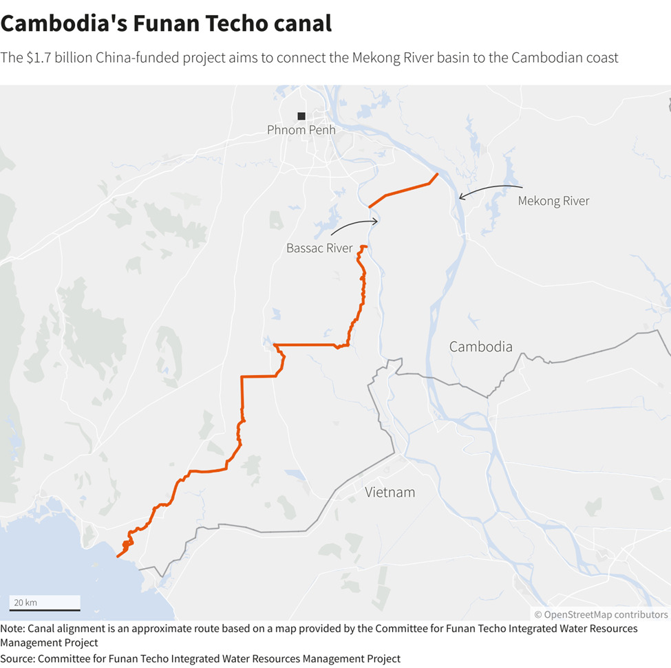 Gapping World | Dự án kênh đào Funan Techo của Campuchia